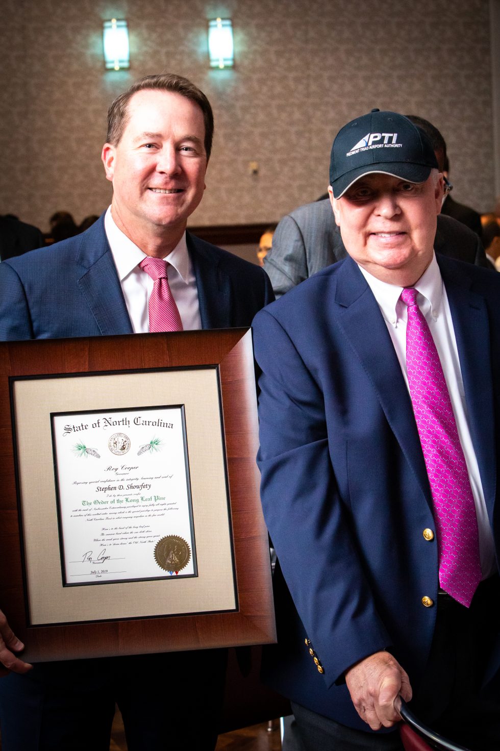 Honoring PTI Chairman Steve Showfety — Piedmont Triad International Airport